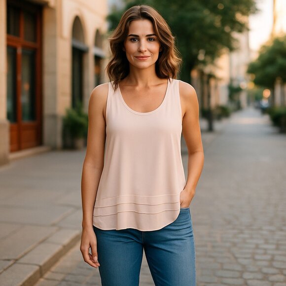 Metaphor | Tops | Metaphor Tiered Tank | Poshmark